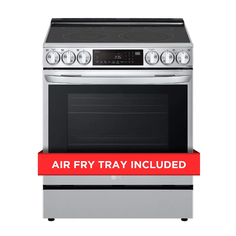 LG Electric Slide-In InstaView Range with Air Fry and ProBake ...