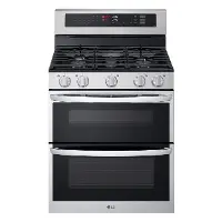LG 6.9 Cu Ft Double Oven Gas Range - Stainless Steel | RC Willey