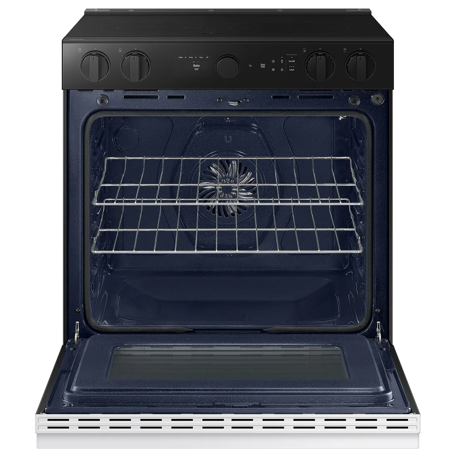 Samsung Bespoke 6.3 Cu Ft Electric Range with Smart Oven Camera - White ...