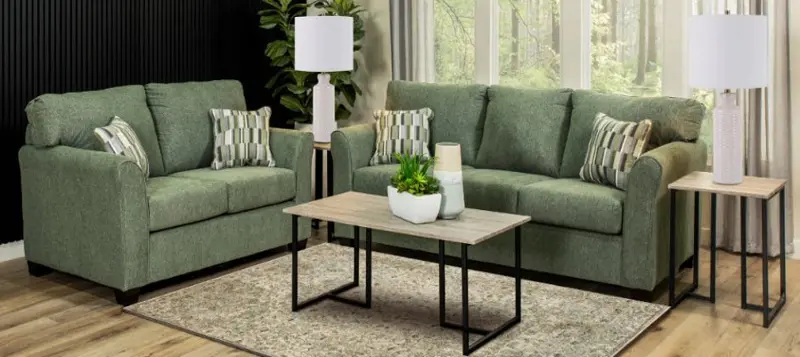 Wall St. Green 7 Piece Living Room Set | RC Willey