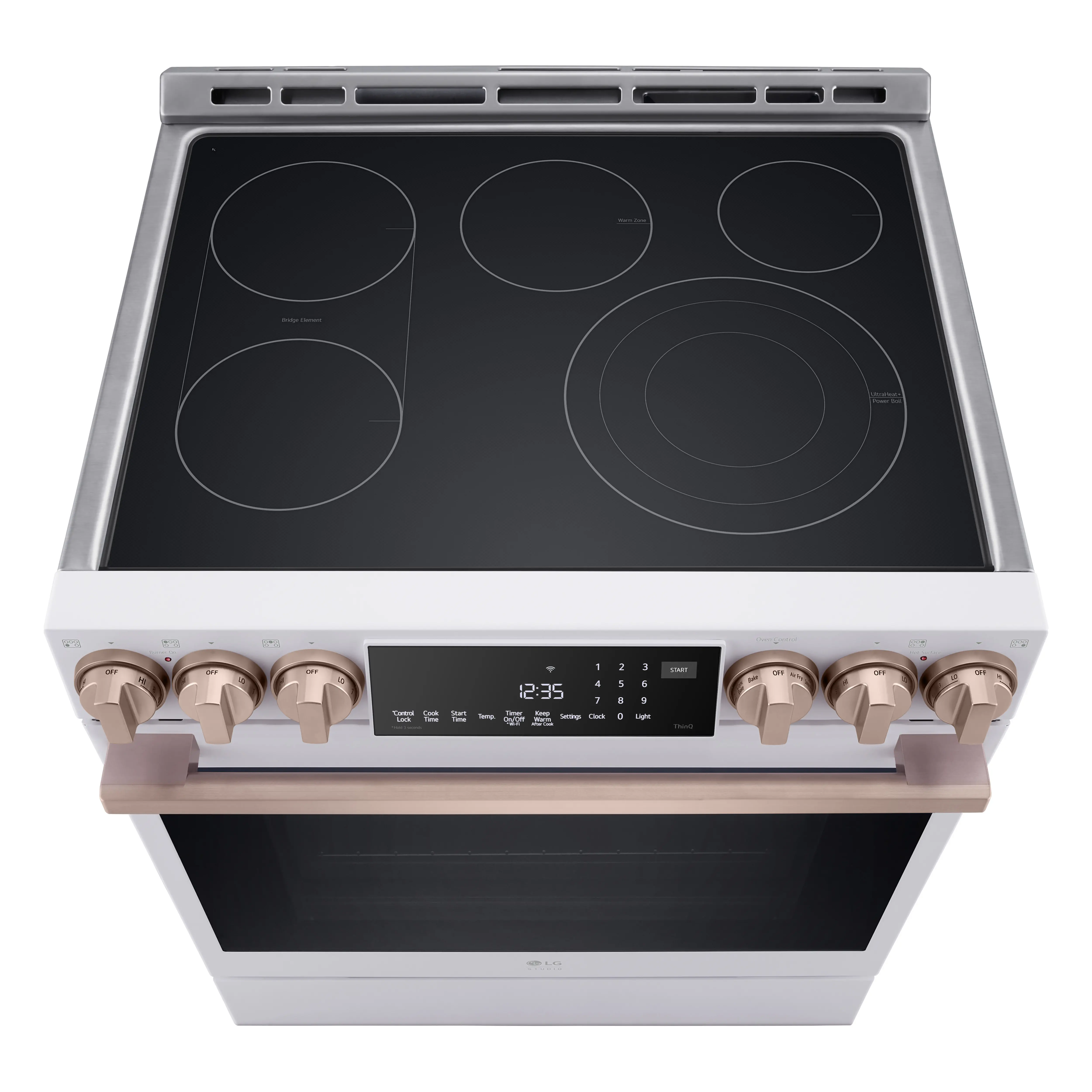 LG Studio 6.3 Cu Ft Smart Electric Range with ProBake Convection ...
