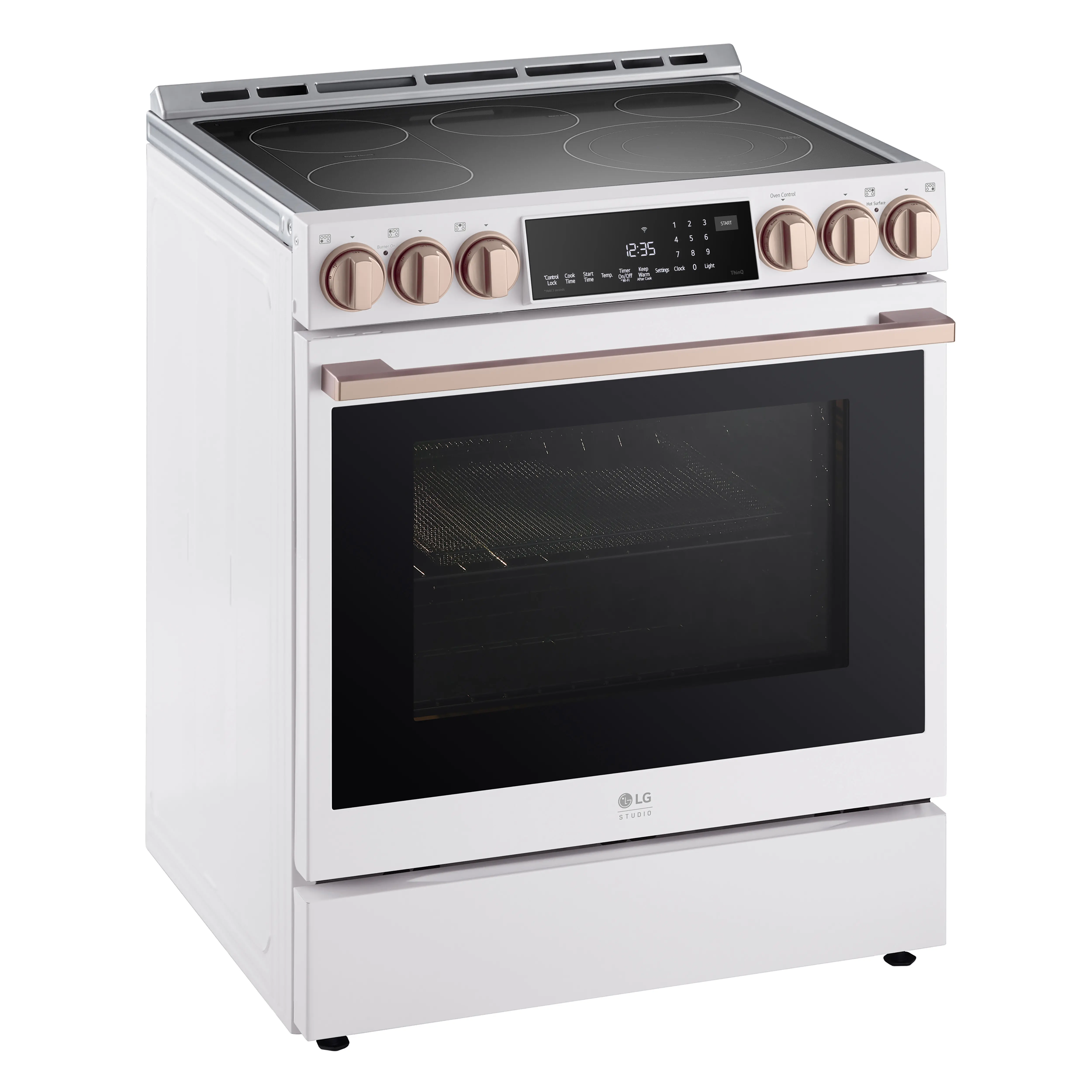 LG Studio 6.3 Cu Ft Smart Electric Range with ProBake Convection ...
