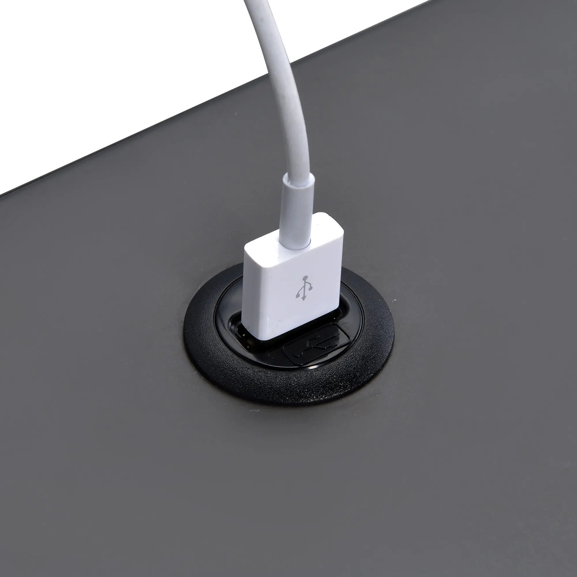 Ember Gray Metal Nightstand | RC Willey