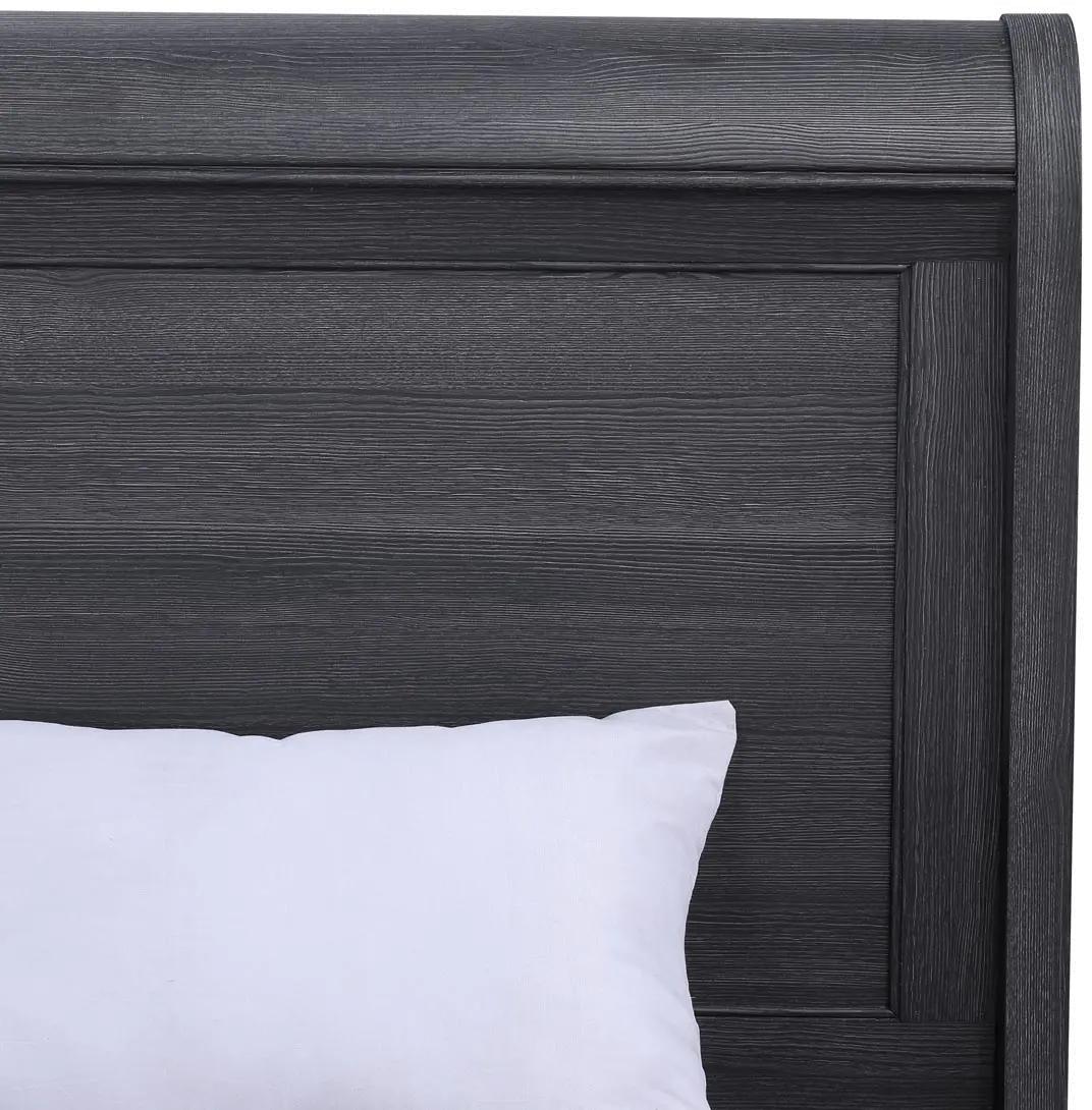 Everton Gray King Sleigh Bed | RC Willey