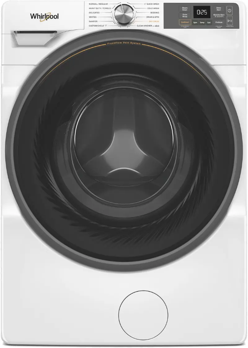 Whirlpool 4.5 Cu Ft Smart Front Load Washer with FreshFlow Vent System ...