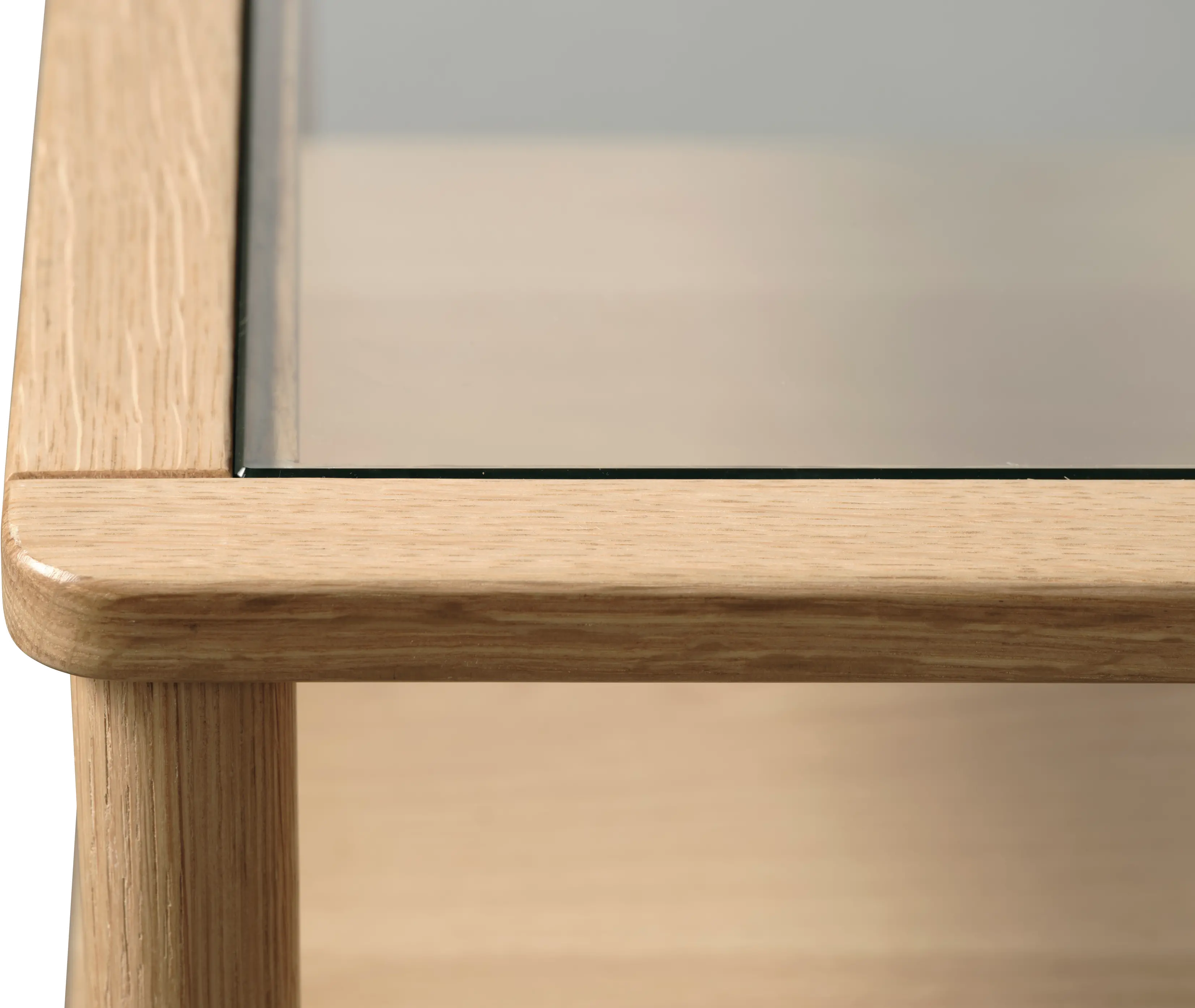 Elsa Natural Oak and Glass Coffee Table | RC Willey