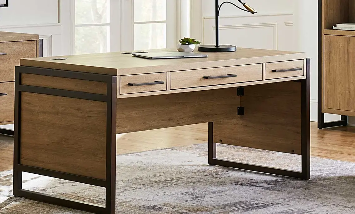 Mason Natural and Black Writing Desk | RC Willey