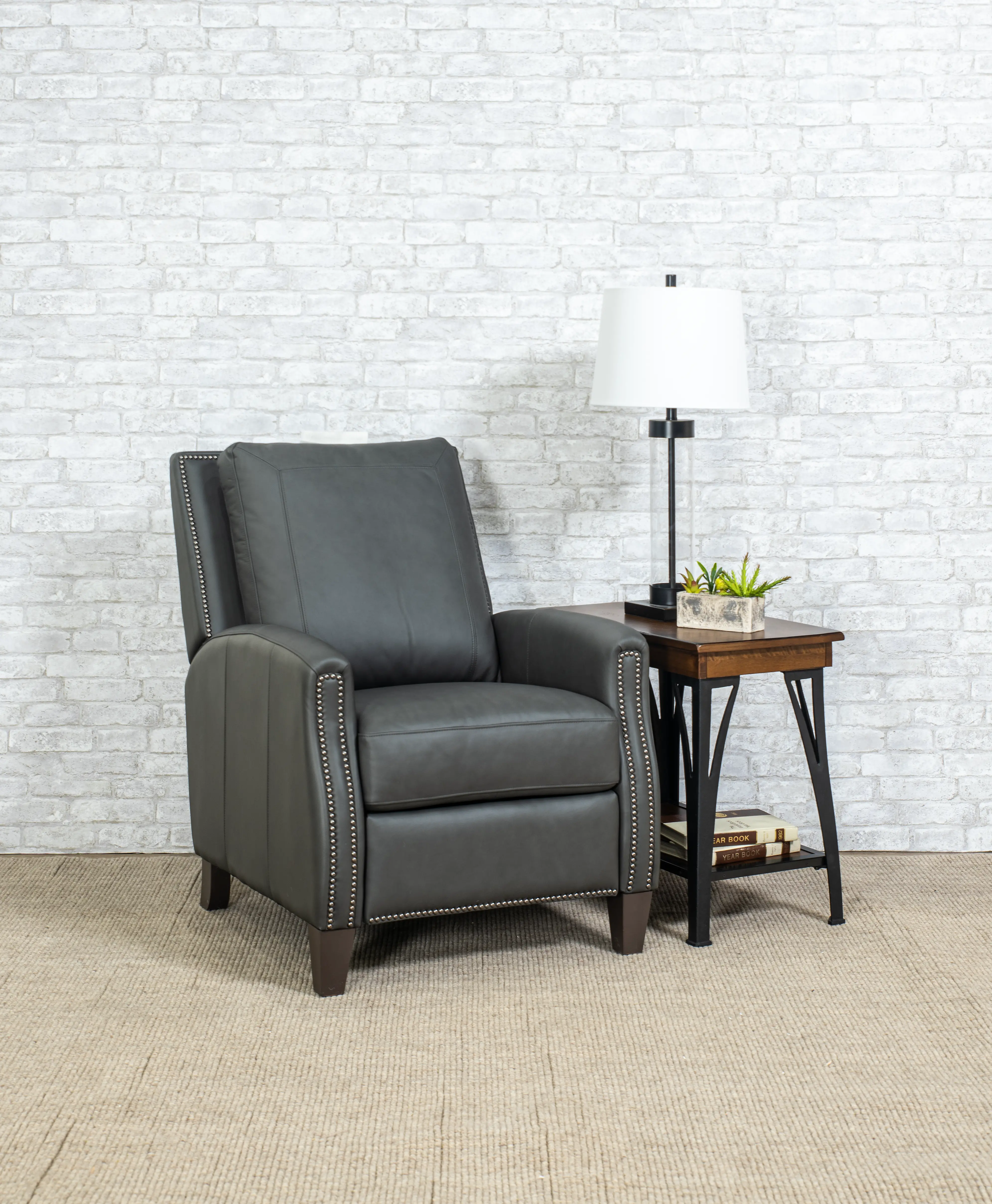 Hunter Gray Pushback High-Leg Recliner | RC Willey
