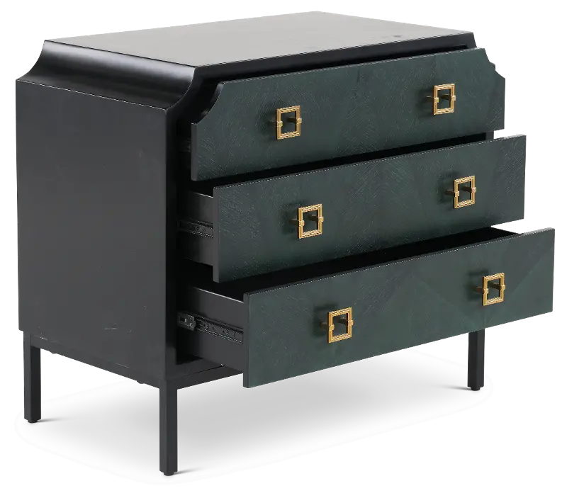 Gemma Blue 3 Drawer Chest | RC Willey