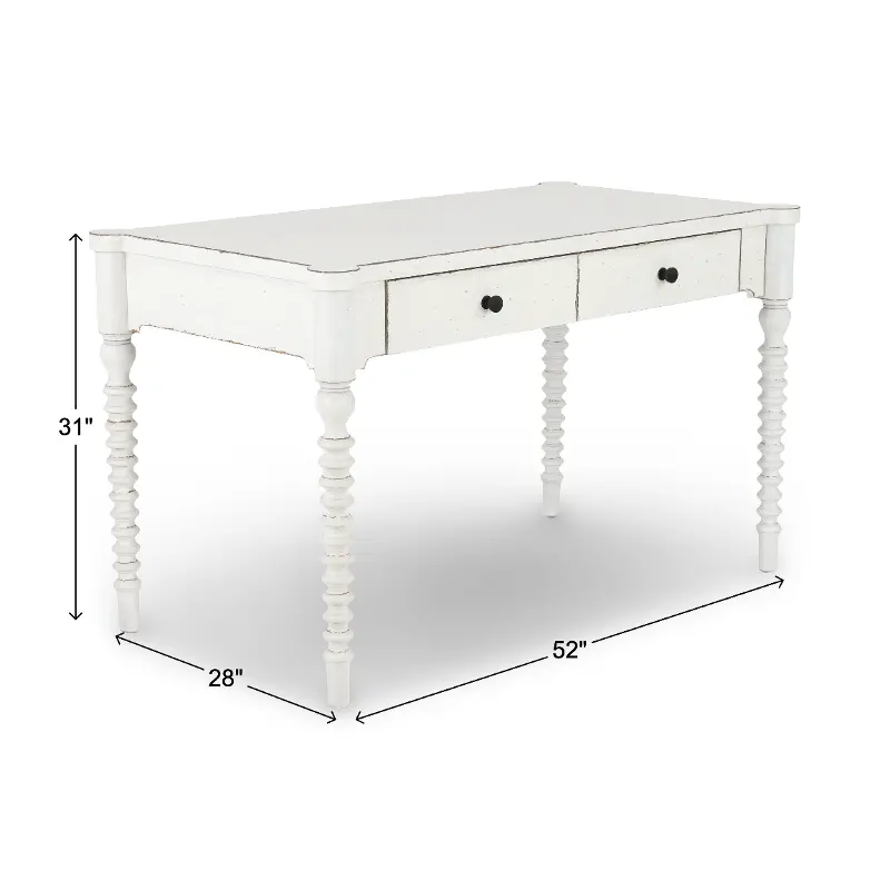 Country Living White Bobbin Leg Writing Desk | RC Willey