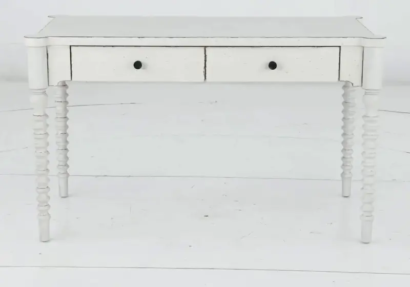 Country Living White Bobbin Leg Writing Desk | RC Willey