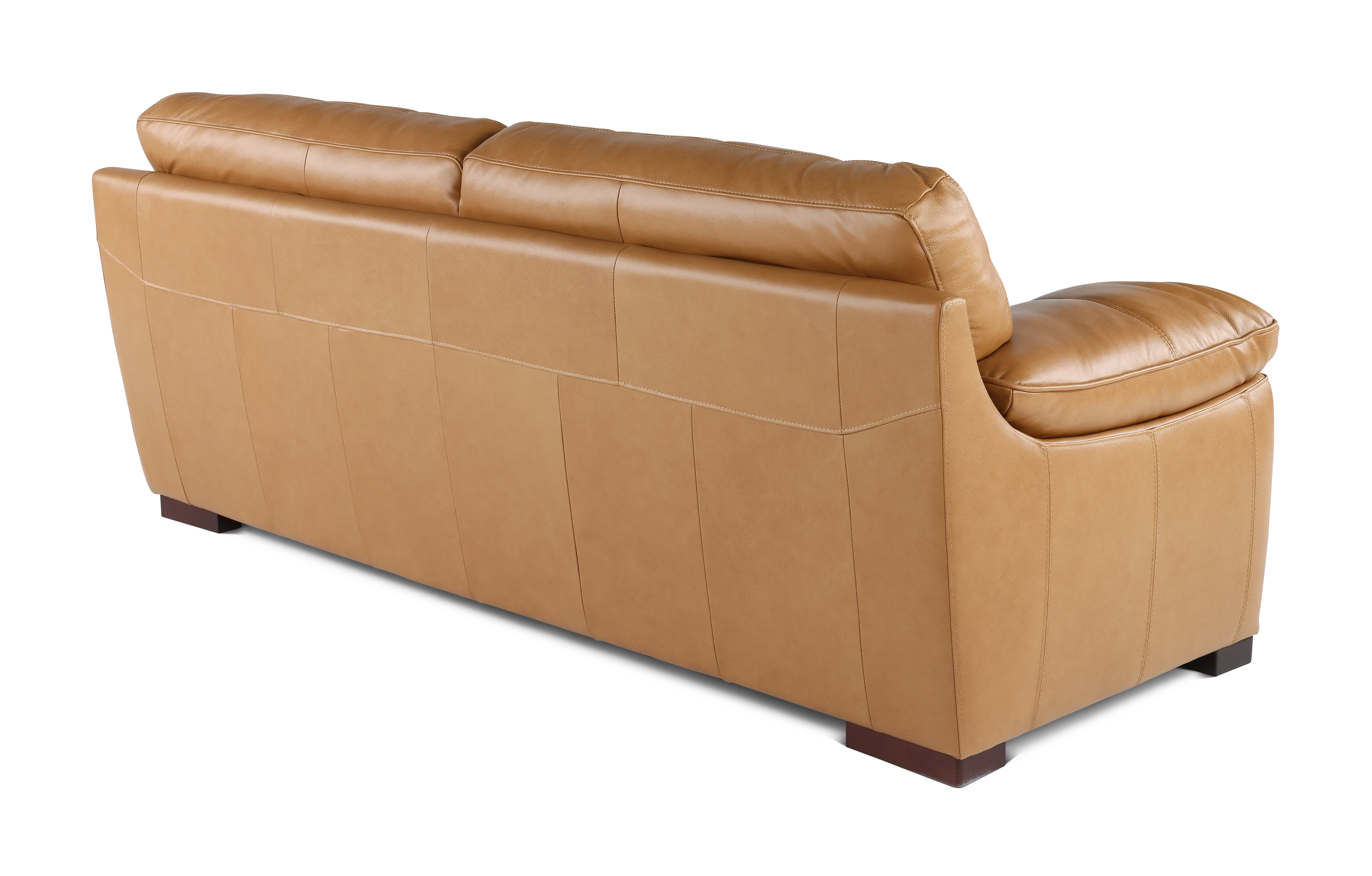 Baron Toffee Brown Leather Sofa | RC Willey