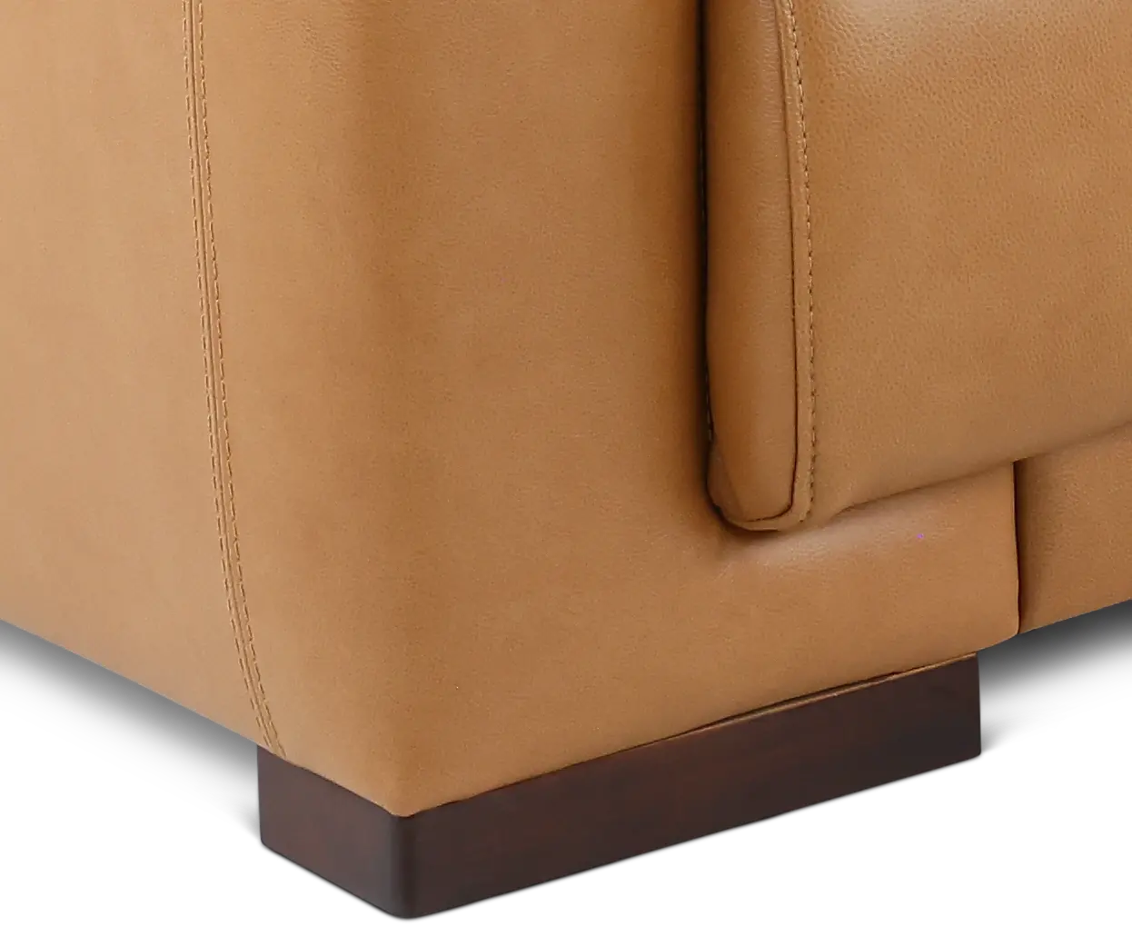 Baron Toffee Brown Leather Sofa | RC Willey