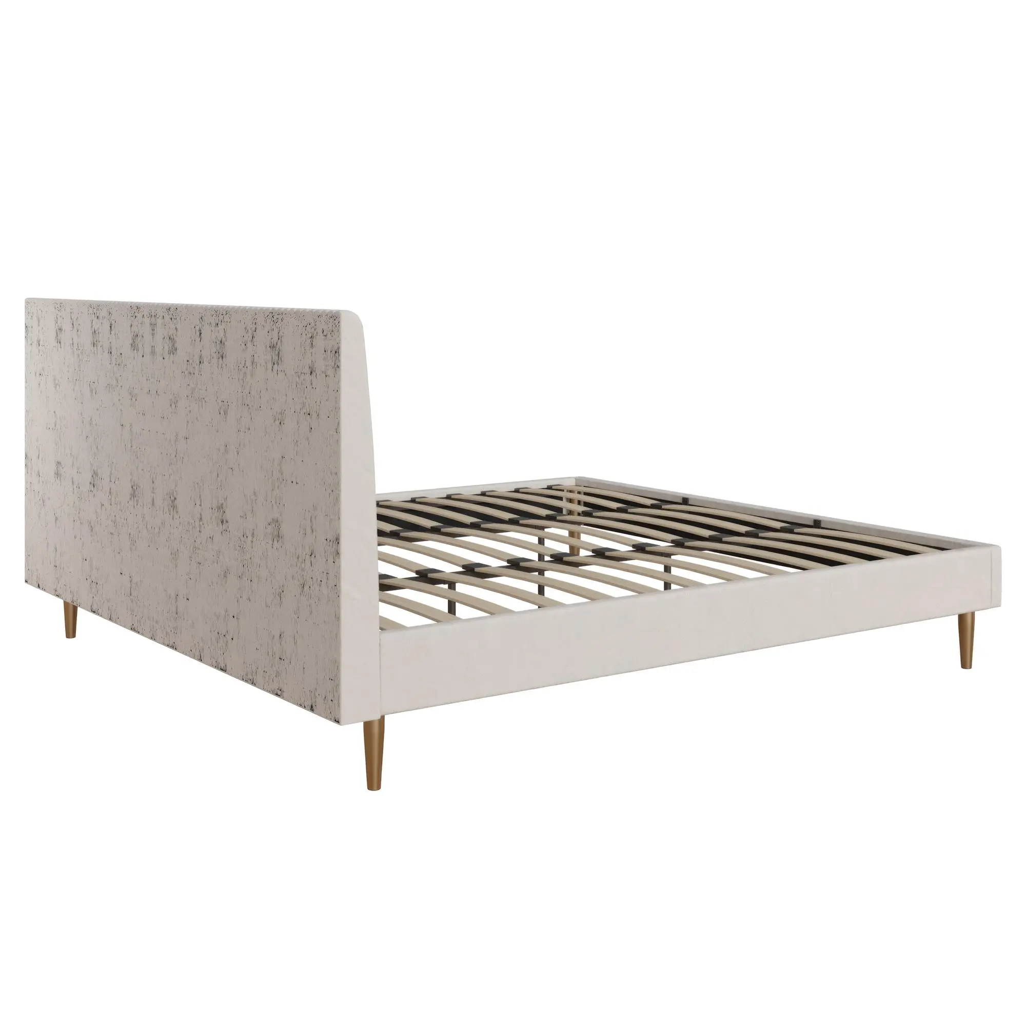 Mr. Kate Daphne Ivory Velvet Upholstered King Bed | RC Willey