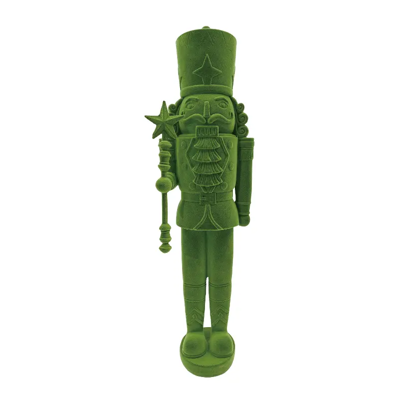 Green Flocked Nutcracker | RC Willey