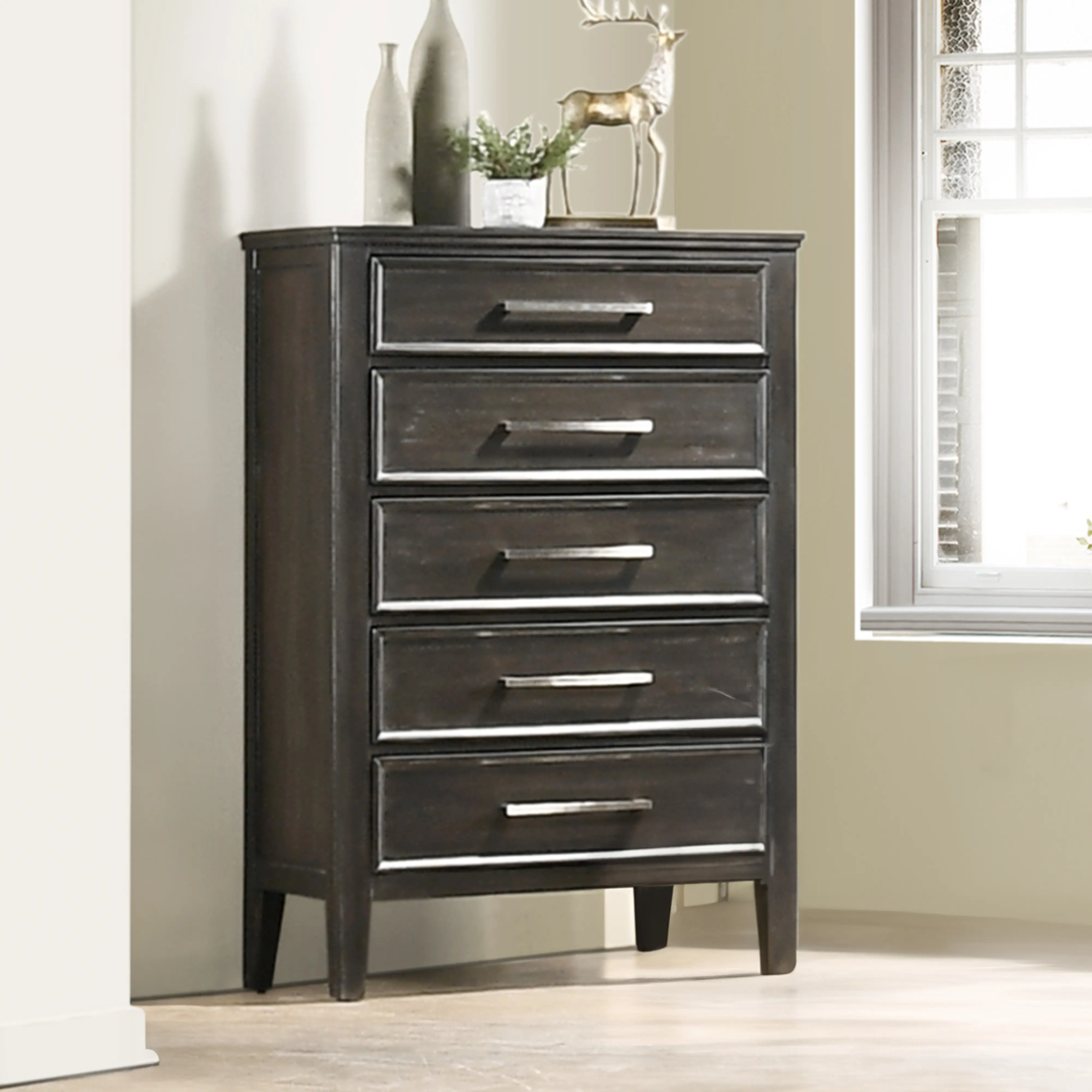 Andover Dark Brown Chest of Drawers | RC Willey