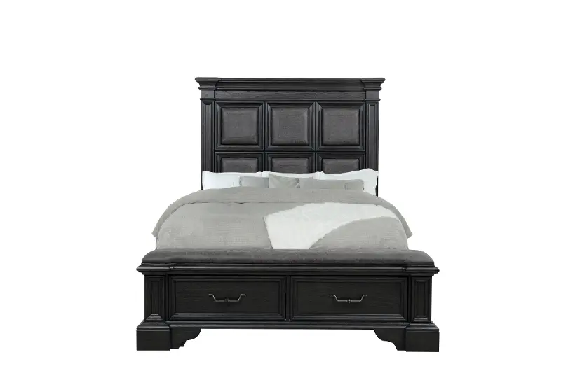 Marshall English Oak Queen Storage Bed | RC Willey