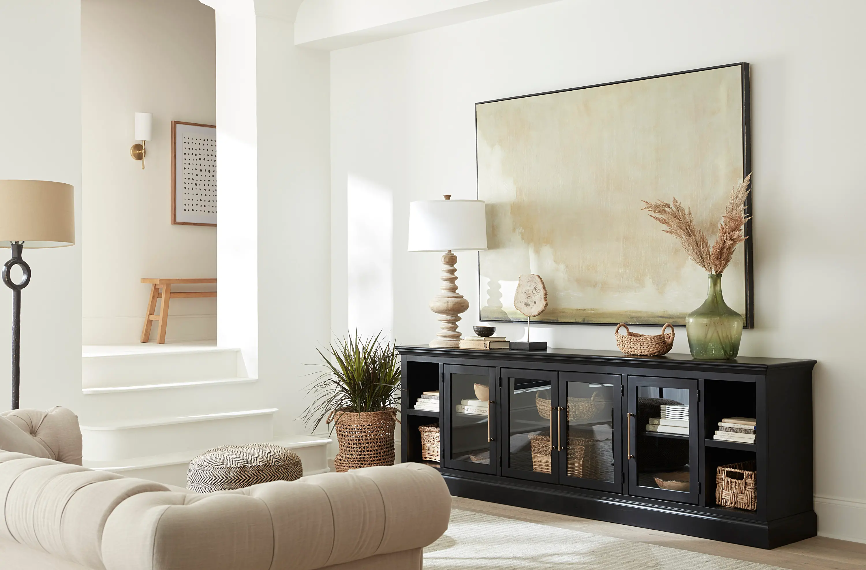 Byron Black 98" TV Stand | RC Willey