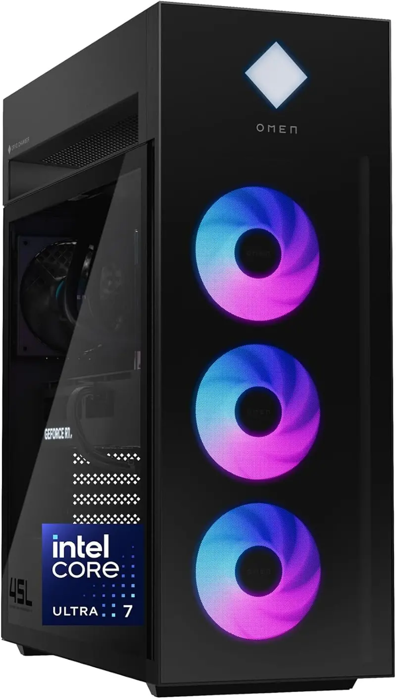 HP OMEN 45L Gaming Desktop Computer RTX5070 | RC Willey