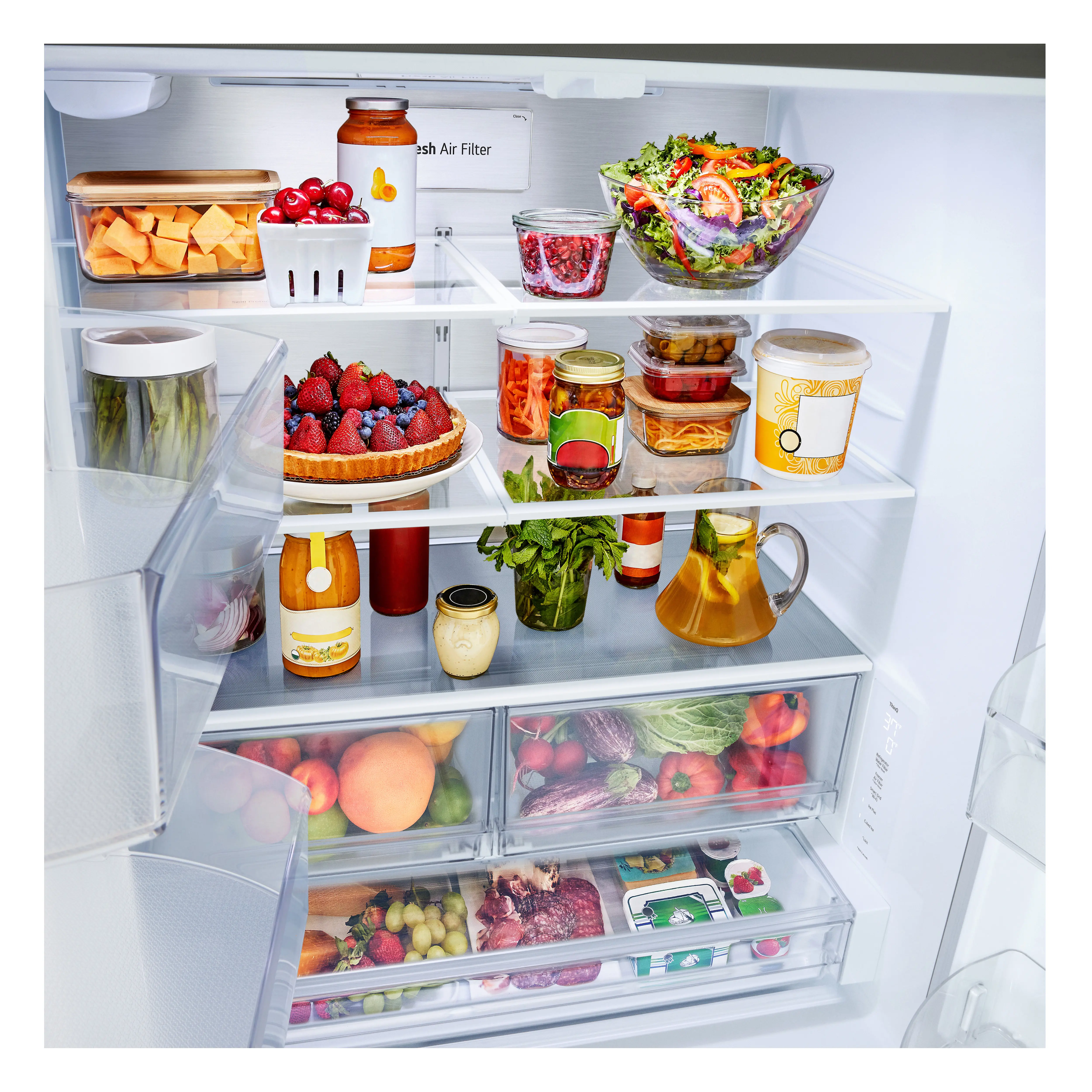 LG 25 Cu Ft Zero Clearance French Door Refrigerator - Counter Depth ...