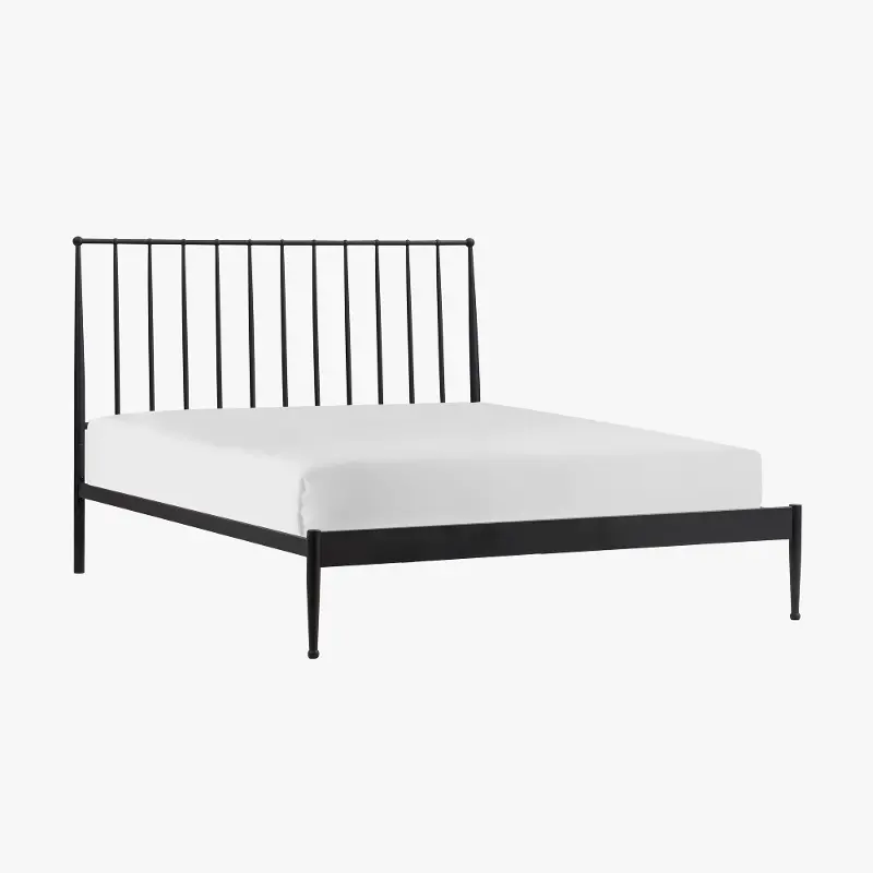 Transitional Black Metal Queen Bed | RC Willey