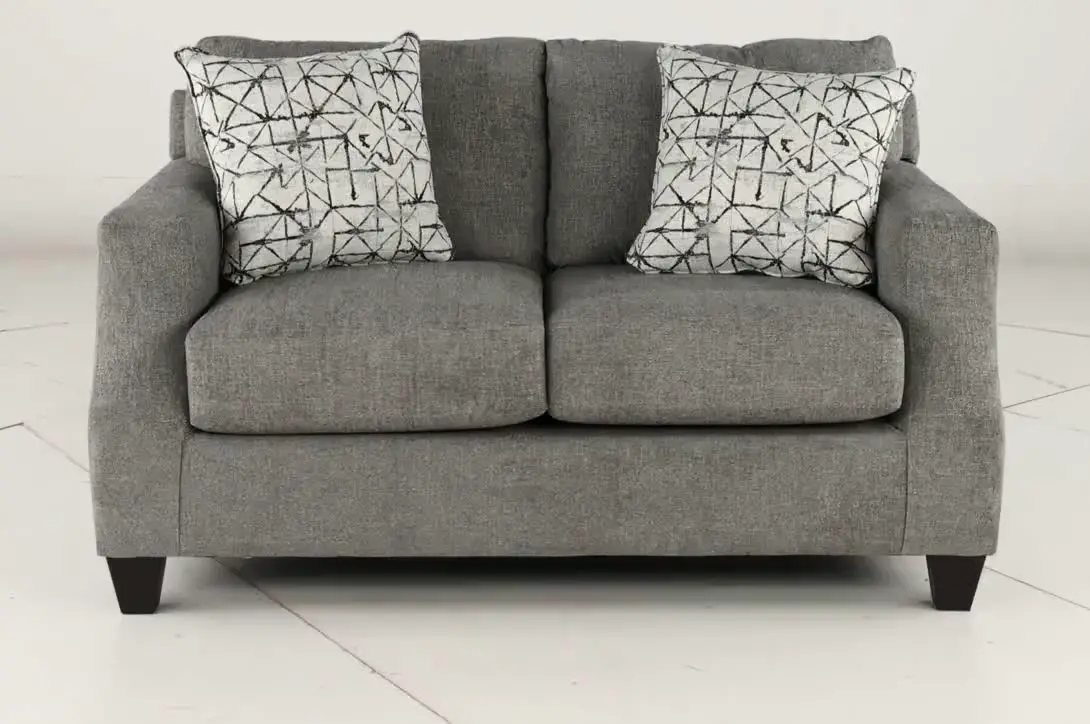 Declan Stone Gray Loveseat | RC Willey