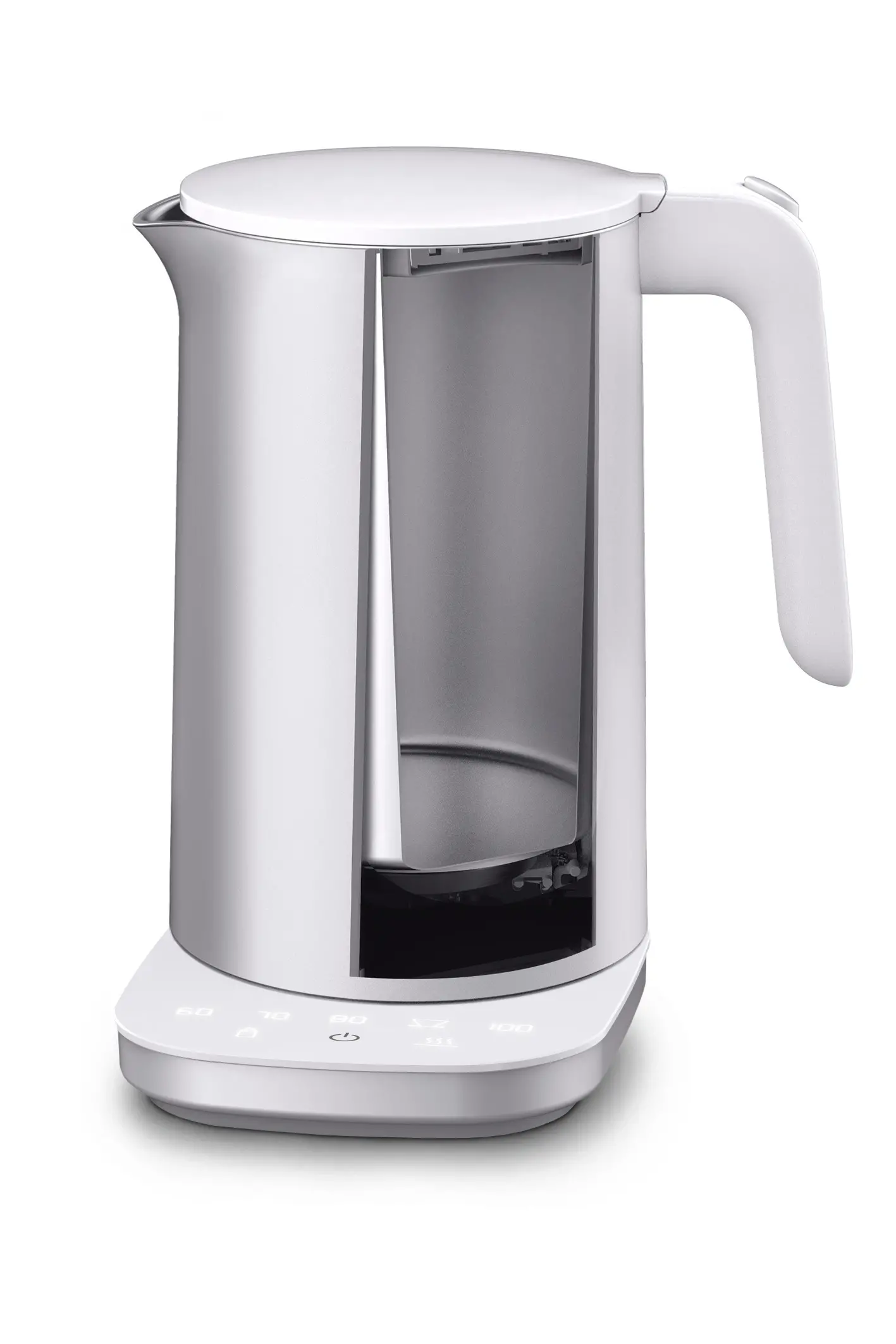 ZWILLING Enfinigy Silver Cool Touch 1 Quart Cordless Electric Kettle ...