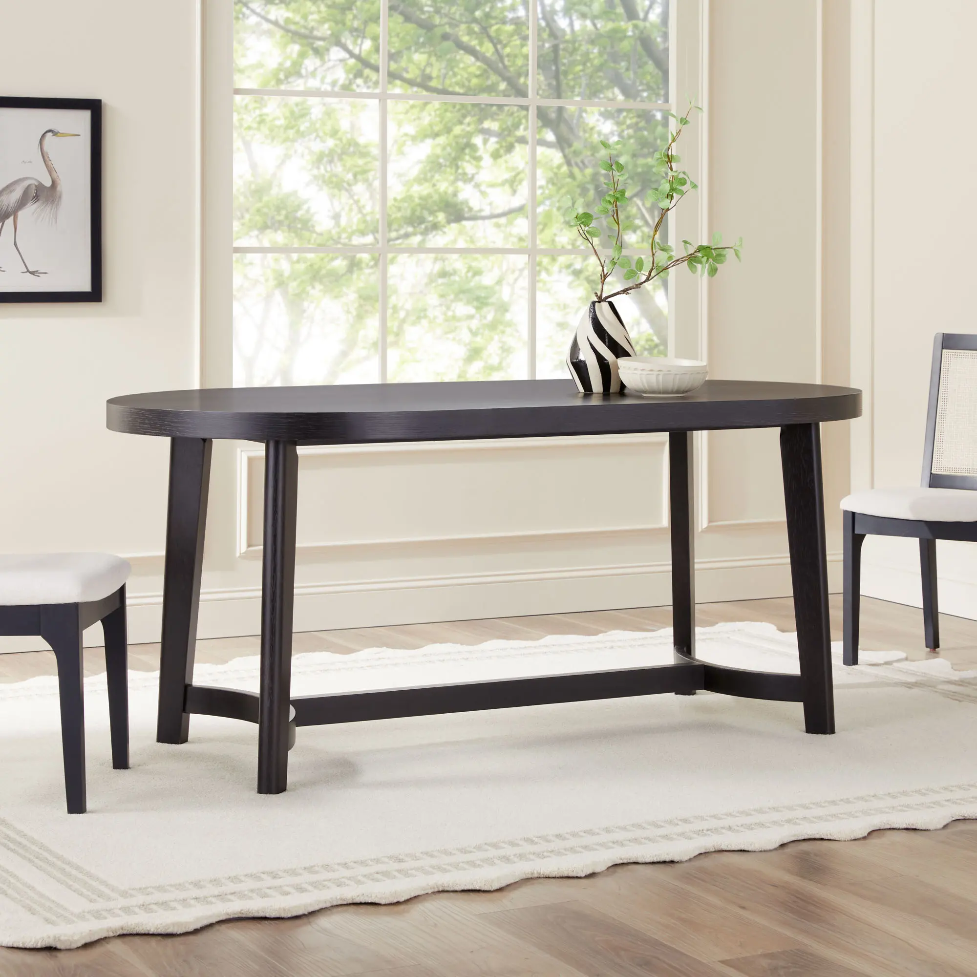 Nash Black Oval Dining Table | RC Willey