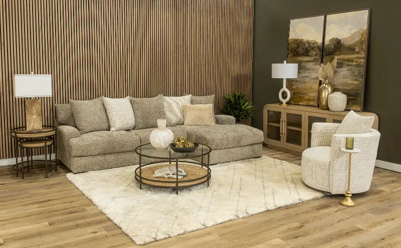 Carlin Gray 2-Piece Chaise Sectional | RC Willey