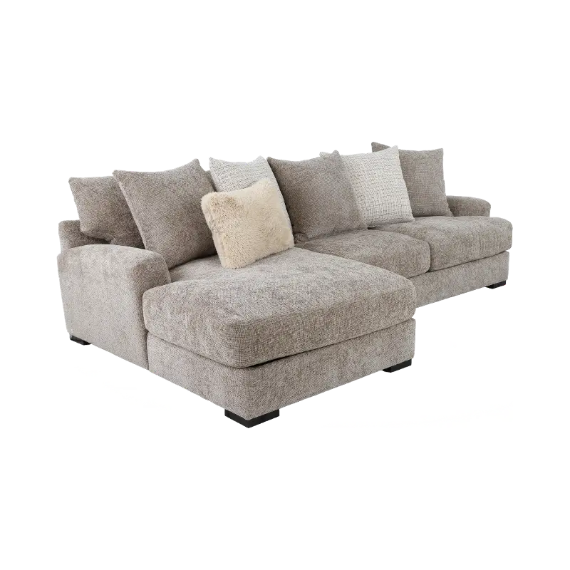 Carlin Gray 2-Piece Chaise Sectional | RC Willey