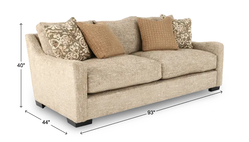Rita Desert Beige Sofa | RC Willey