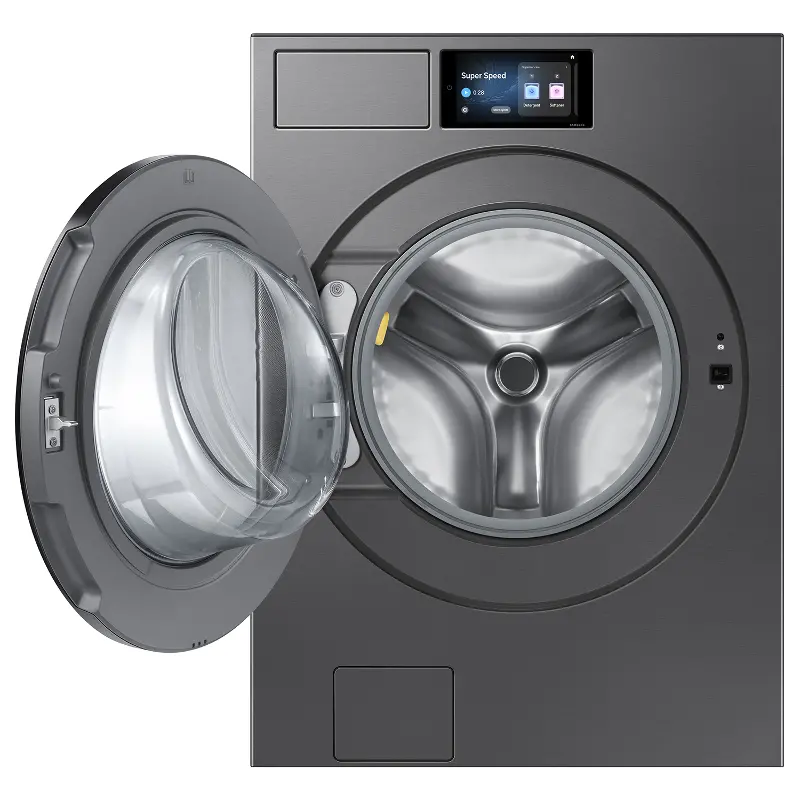 Samsung Bespoke 5.3 Cu Ft Front Load Washer - Dark Steel | RC Willey