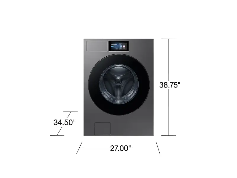 Samsung Bespoke 5.3 Cu Ft Front Load Washer - Dark Steel | RC Willey