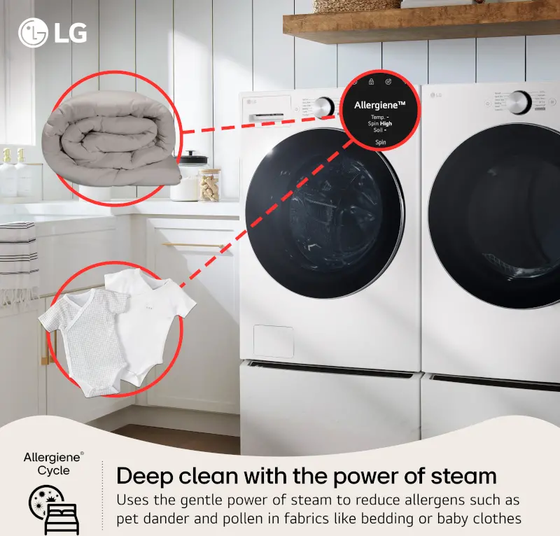 LG 5.0 cu. ft. Mega Capacity Smart Front Load Washer - Alpine White ...