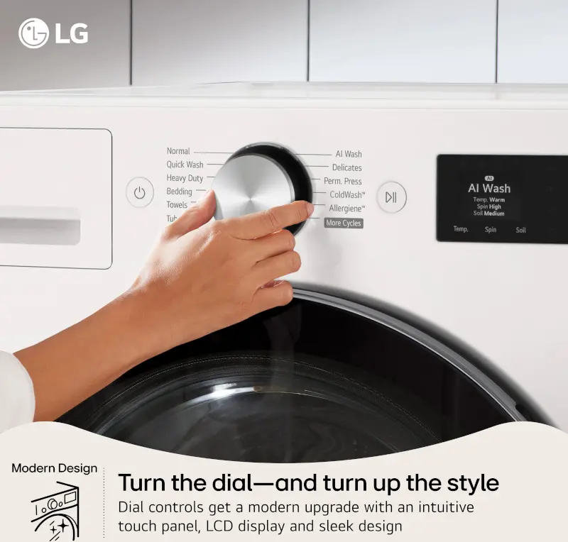 LG 5.0 cu. ft. Mega Capacity Smart Front Load Washer - Alpine White ...