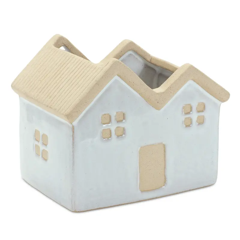 Adalyn Large Porcelain House Planter | RC Willey