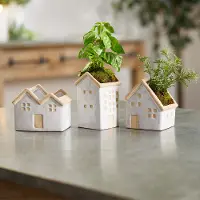 Adalyn Large Porcelain House Planter | RC Willey