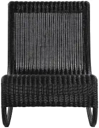 Antigua Black Wicker Patio Rocking Chair | RC Willey