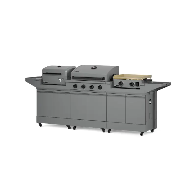 Tytus Modular Trio Grill with Gas Griddle and Charcoal Grill | RC Willey