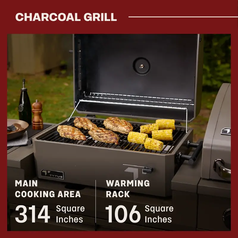 Tytus Modular Trio Grill with Charcoal Grill and Pizza Oven | RC Willey