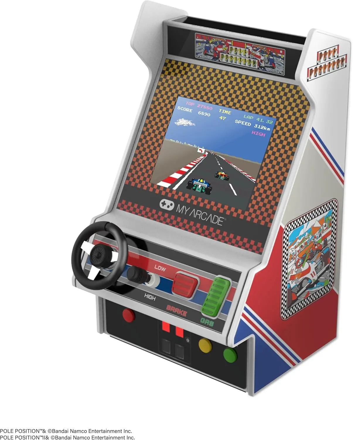 Pole Position Racing Player Retro Mini Arcade | RC Willey