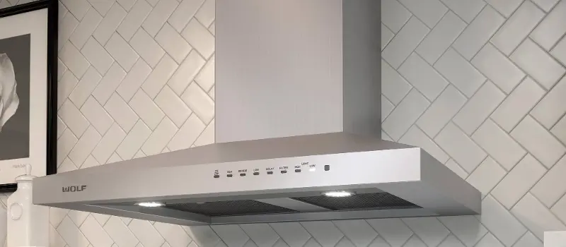 Wolf 30 Inch Cooktop Wall Hood - Stainless Steel | RC Willey