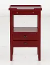 Eton Deep Red Accent Table with Pull Out Shelf | RC Willey