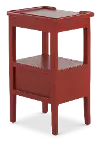 Eton Deep Red Accent Table with Pull Out Shelf | RC Willey
